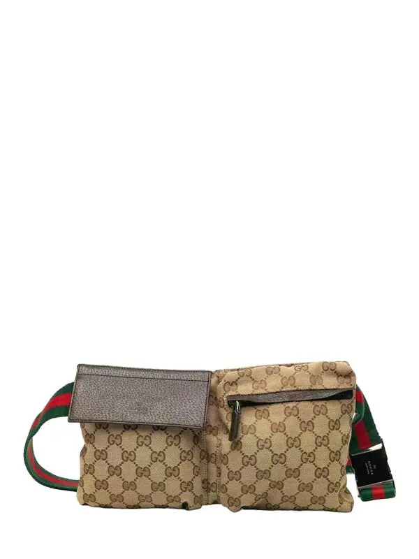 Gucci Gg Canvas Web Belt Bag - Neutrals