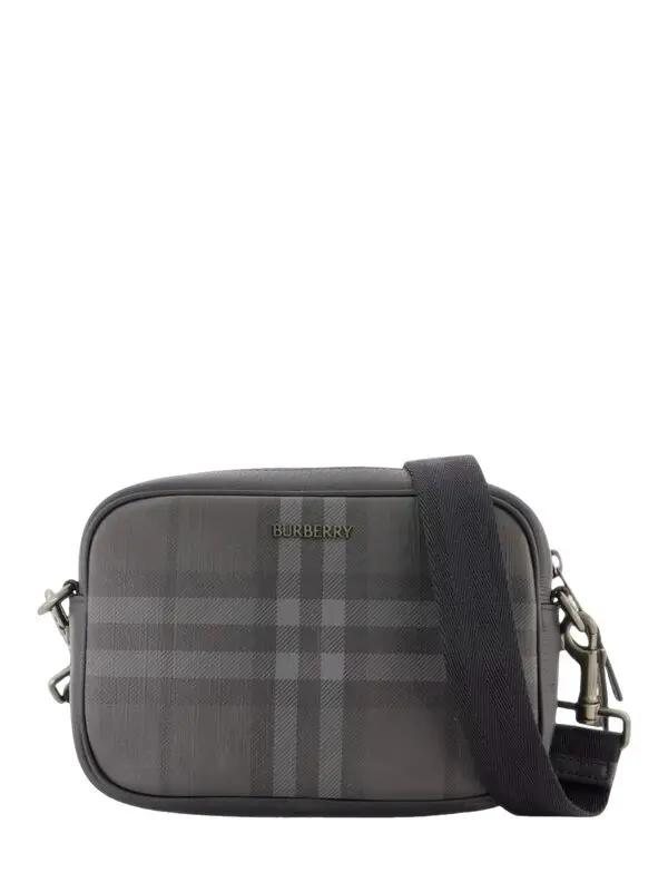 Burberry Mini City Check Crossbody Bag - Grey