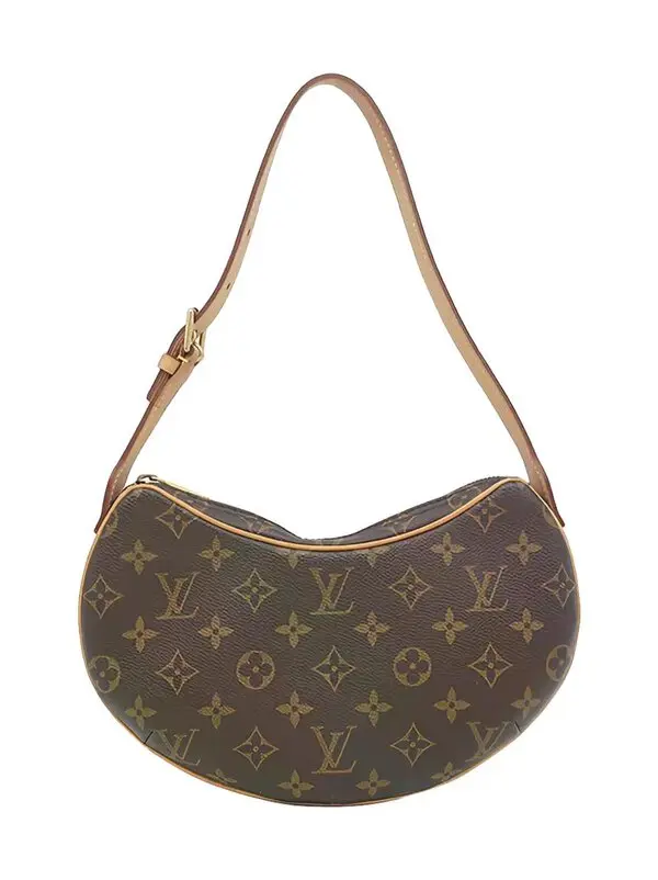 LOUIS VUITTON Monogram Croissant Pm Hobo Bag - Brown