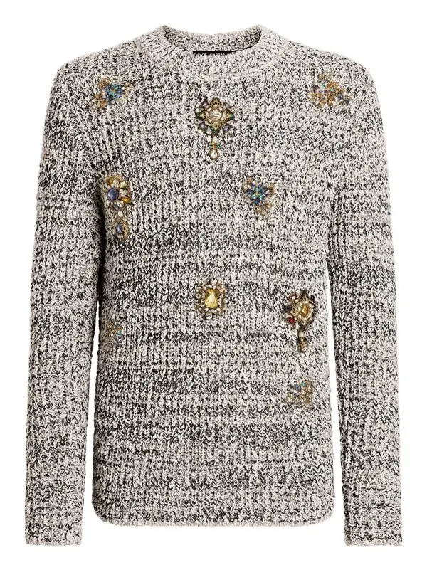 Dolce & Gabbana English Rib Knit Pullover Sweater - Multicolor
