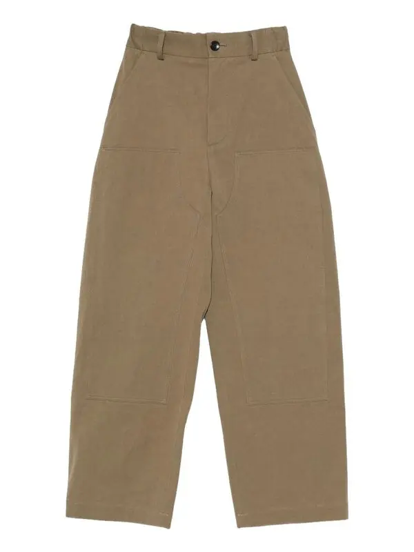 NICHOLSON & NICHOLSON Cotton Trousers - Green