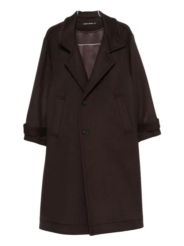 NICHOLSON & NICHOLSON Wool Coat - Brown