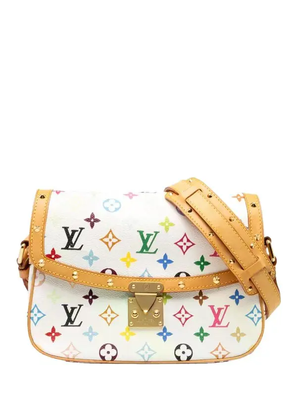 LOUIS VUITTON Monogram Multicolore Sologne Crossbody Bag - White