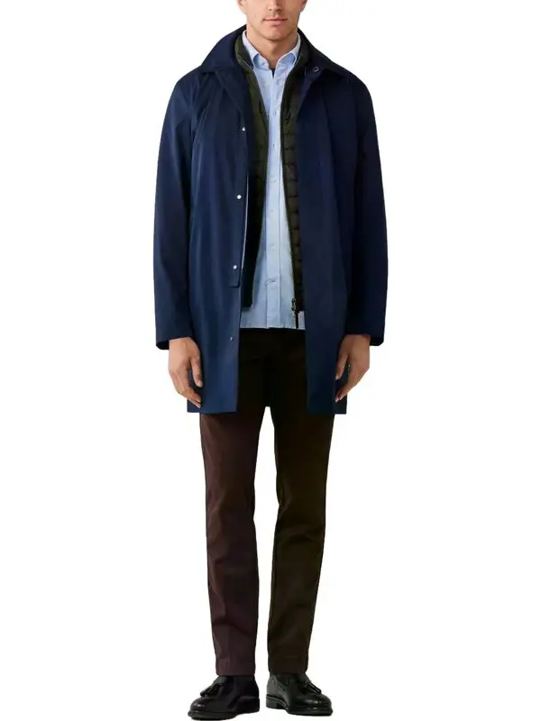 HACKETT  Sloane Mac Raincoat - Blue
