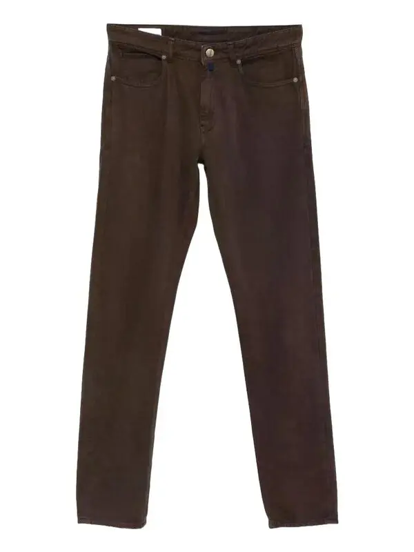 Incotex Straight-leg Five-pocket Trousers - Brown
