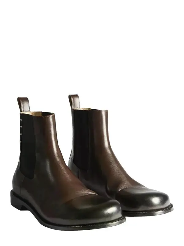 JW Anderson Leather Chelsea Boots - Brown