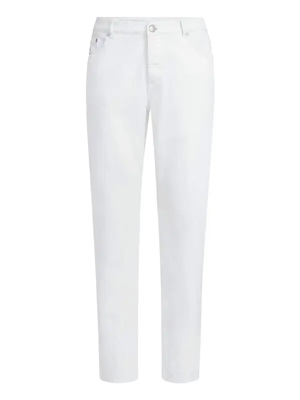 Brunello Cucinelli Straight Leg Jeans - White