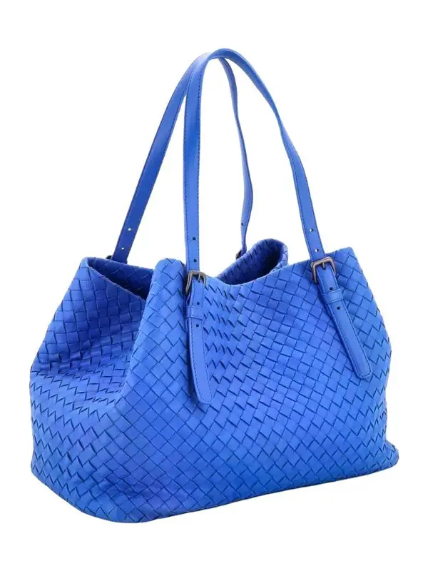 Bottega Veneta Intrecciato Nappa Medium Tote Bag - Blue