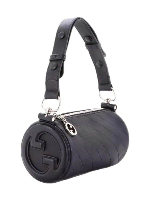 Gucci Blondie Diagonal Quilted Leather Mini Shoulder Bag - Black
