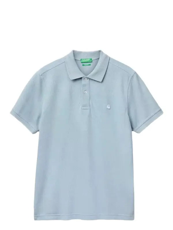 BENETTON Short-sleeve Polo Shirt - Blue