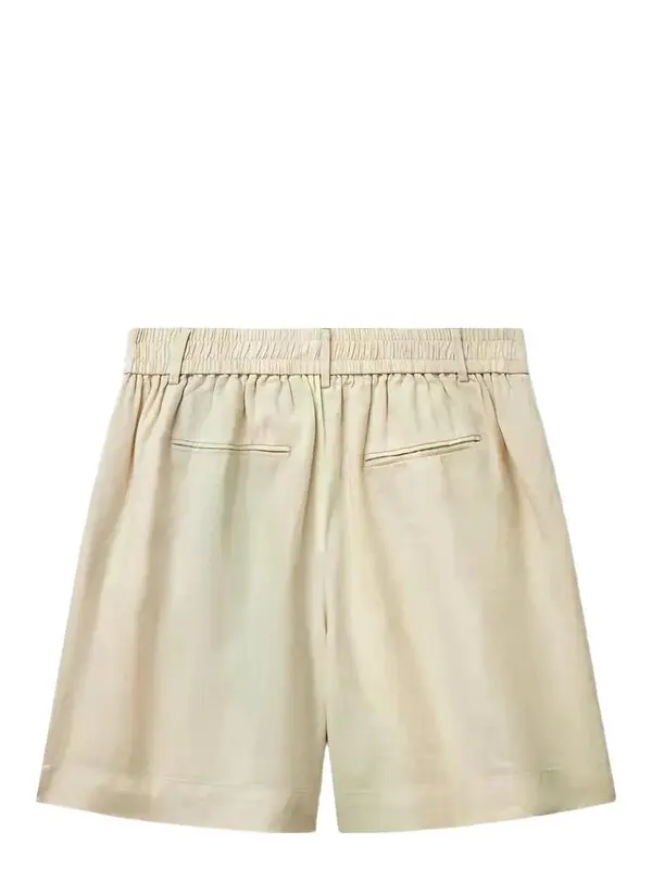 BENETTON Pleated Bermuda Shorts - Neutrals
