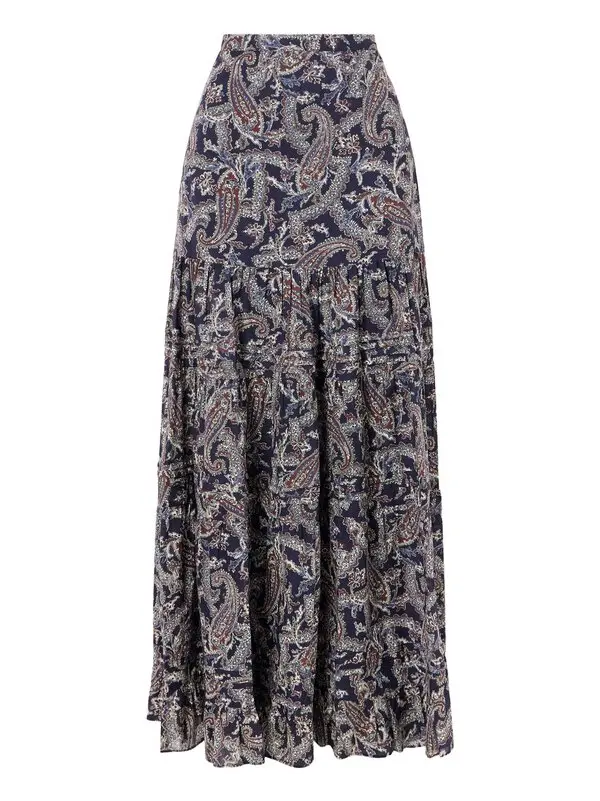 Veronica Beard Heatherlyn Paisley-print Maxi Skirt - Multi