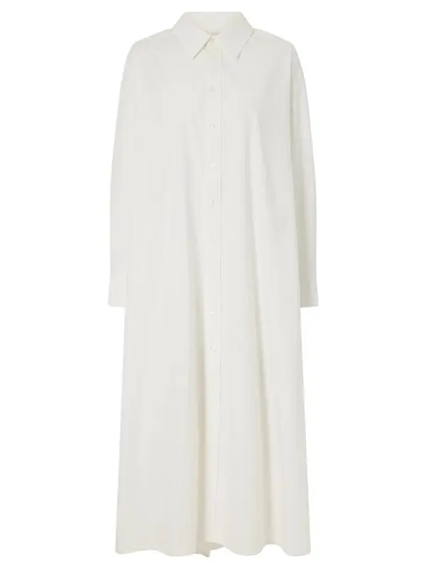 KALLMEYER Bayla Cotton-poplin Maxi Shirt Dress - Neutrals