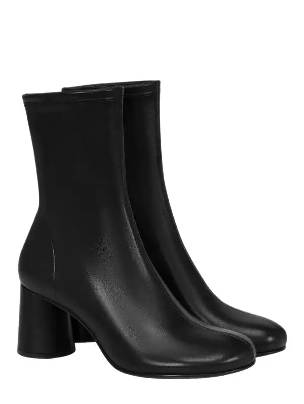 POTAMY Smooth-grain Leather Ankle Boots - Black