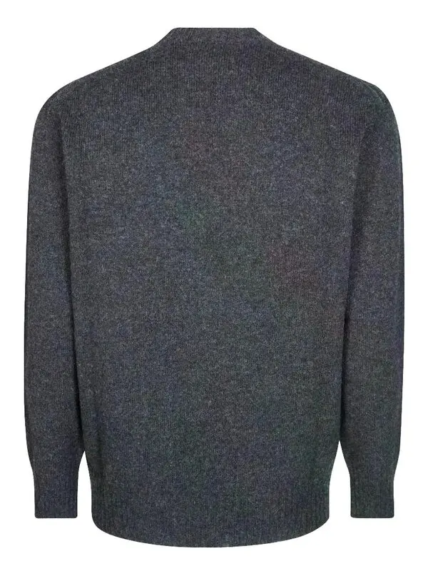 AMARANTO Gc Rotture Crew-neck Sweater - Grey
