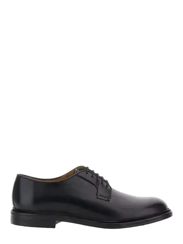 BERWICK 1707 Leather Lace-up Shoes - Black