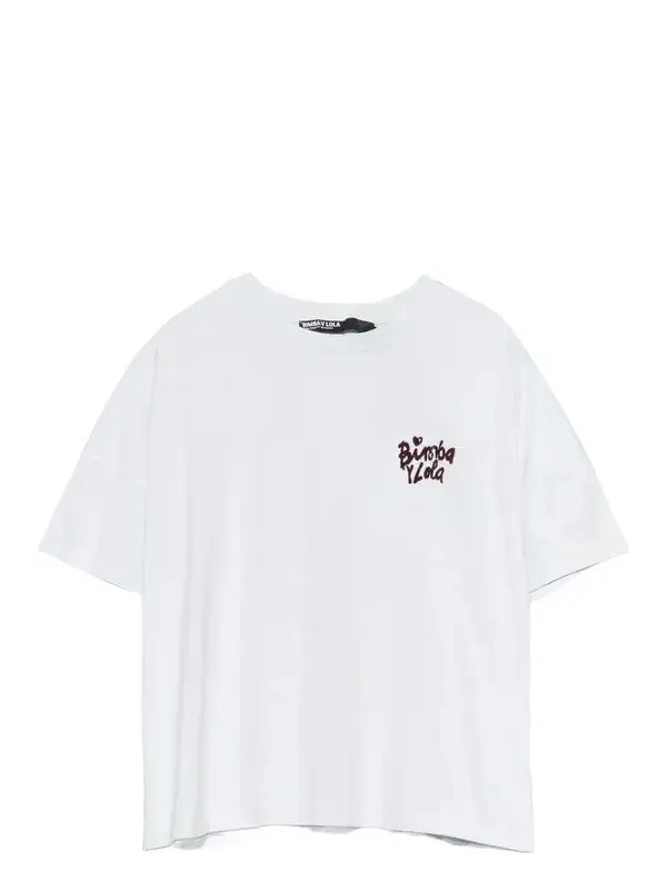 Bimba Y Lola Light Cotton Boxy T-shirt - Blue