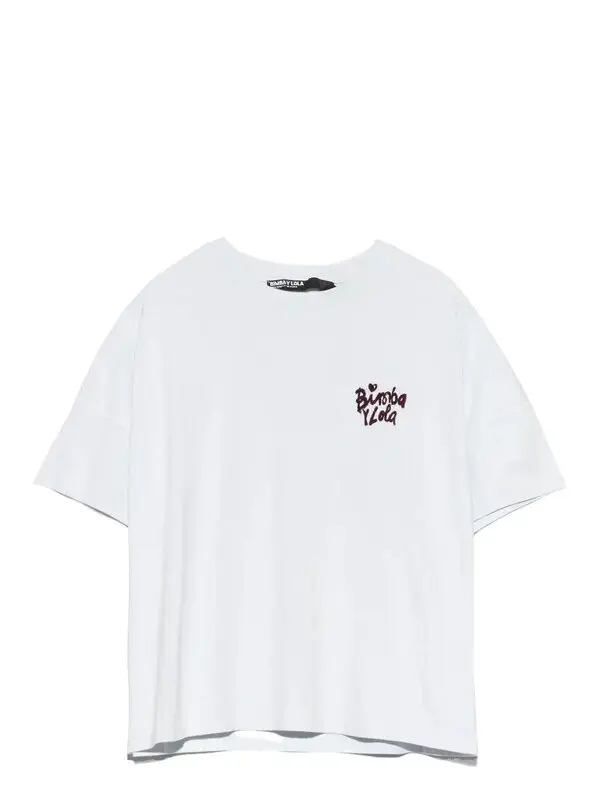 Bimba Y Lola Light Cotton Boxy T-shirt - Blue