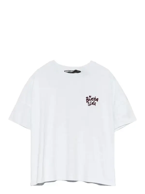 Bimba Y Lola Light Cotton Boxy T-shirt - Blue