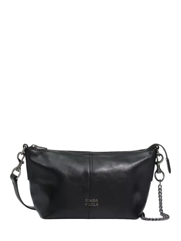 Bimba Y Lola Small Leather Madrid Cross Body Bag - Black