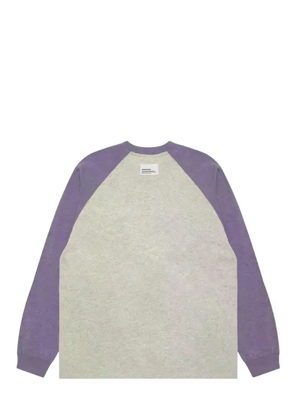 AAPE BY *A BATHING APE Raglan-sleeve Heart-patch T-shirt - Grey