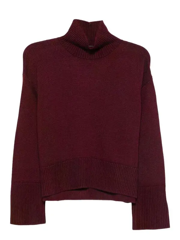 DONDUP Wool Roll Neck Sweater - Red