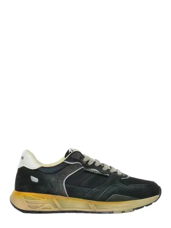 CRIME LONDON Rush Logo-patch Panelled Sneakers - Black