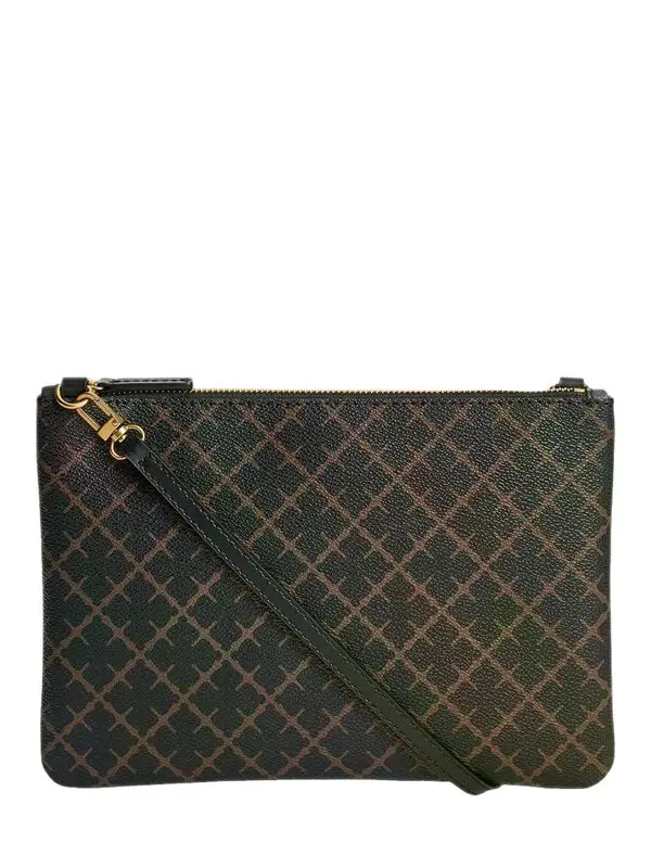 BY MALENE BIRGER Geometric Pattern Clutch Bag - Black