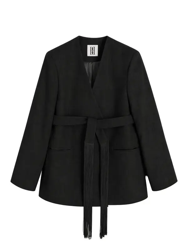 BY MALENE BIRGER Emma Wool Blazer - Black