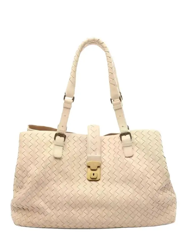 Bottega Veneta 2000s Intrecciato Tote Bag - Neutrals