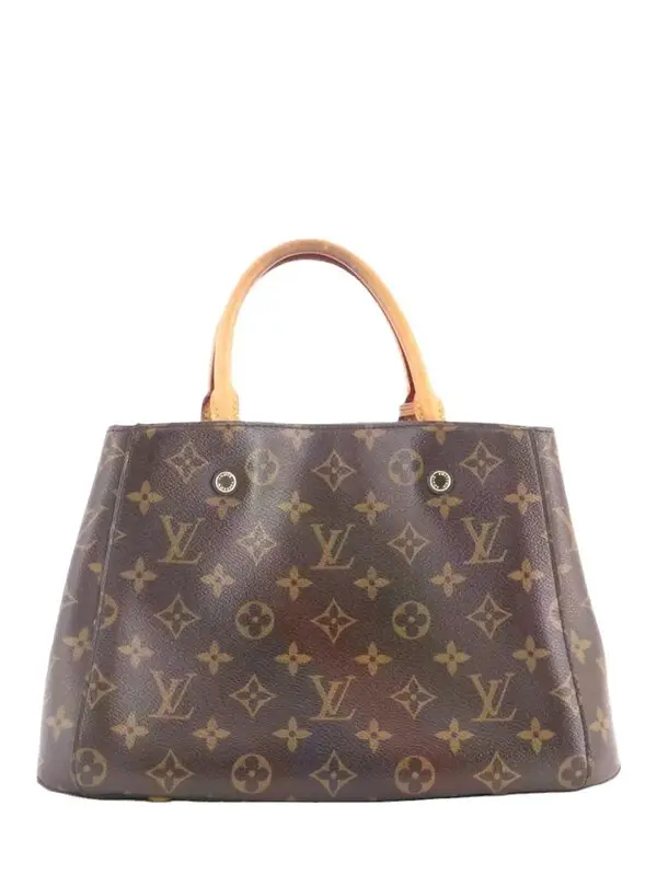 LOUIS VUITTON Monogram Canvas Montaigne Bb Satchel - Brown