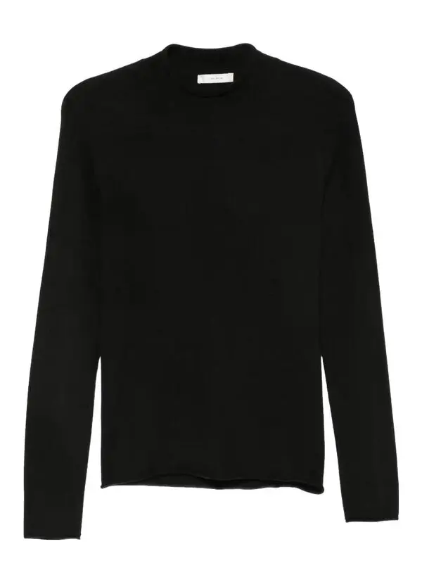 THE ROW Phaed Long-sleeve Cashmere Sweater - Black