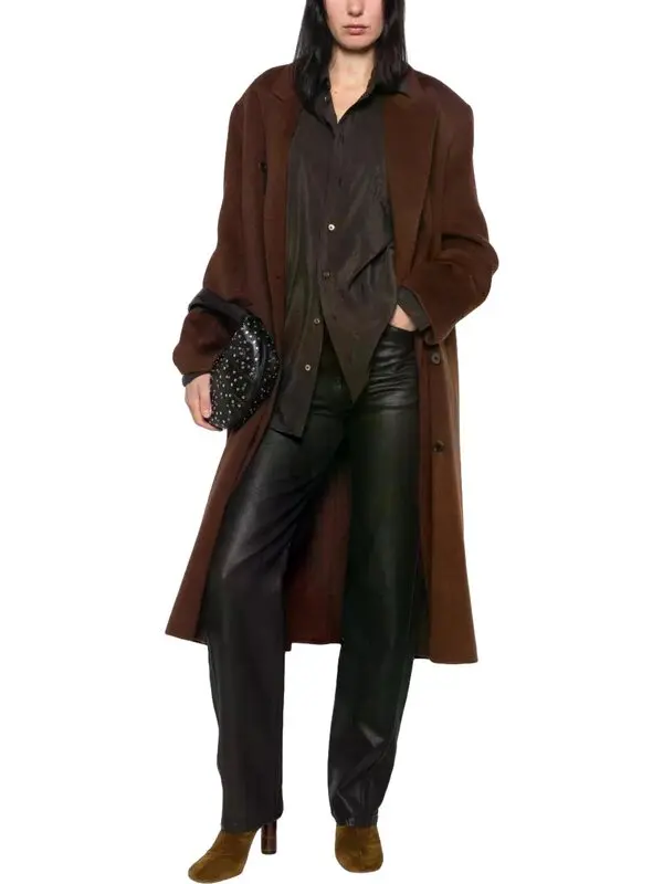 LEMAIRE Button-down Long-sleeve Shirt - Brown