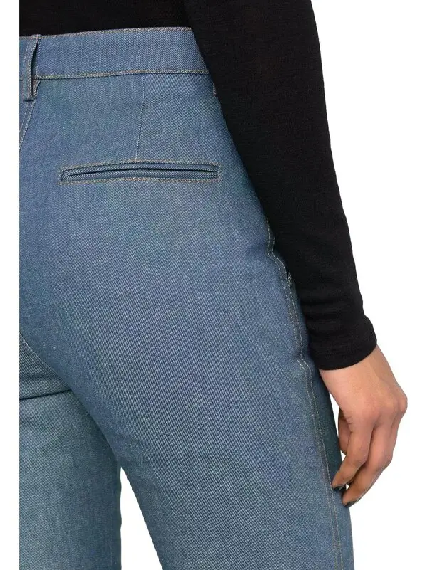 Saint Laurent High-rise Wide-leg Jeans - Blue