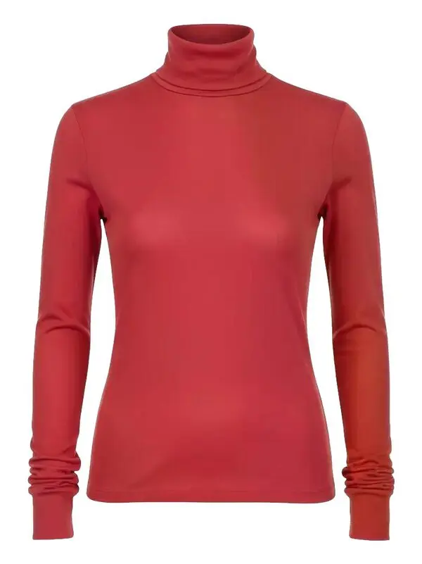 Closed Roll-neck Sweater - Red