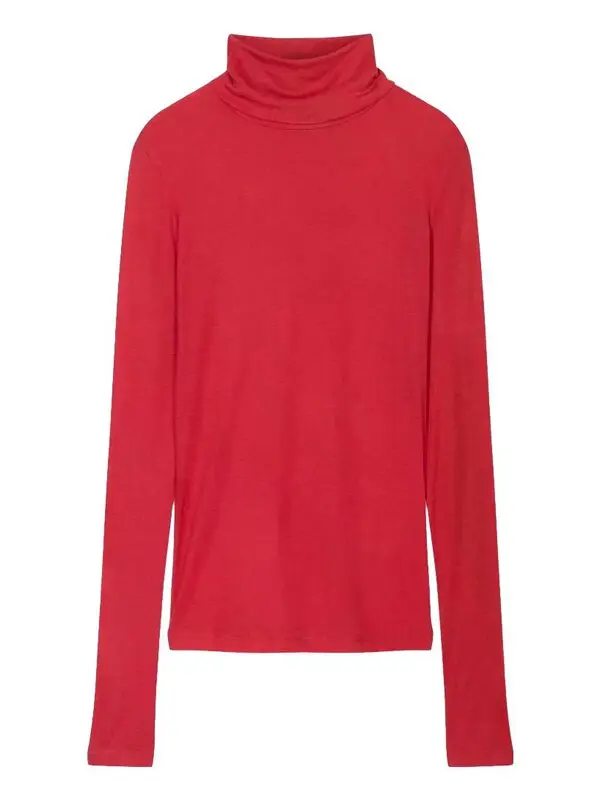 Closed Roll-neck Sweater - Red