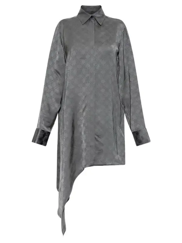Off-White Monogram Asymmetric Dress - Grey
