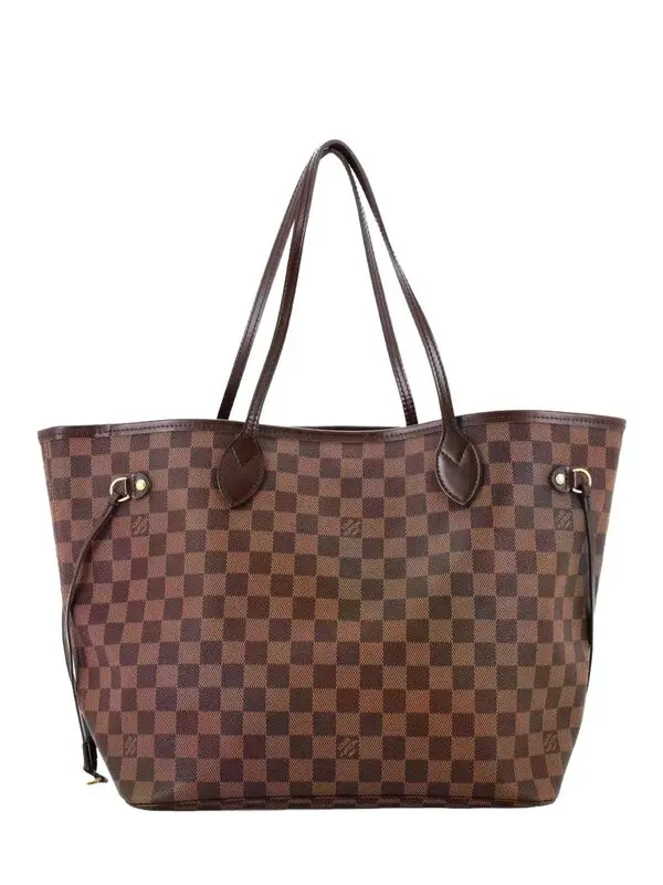 LOUIS VUITTON Neverfull Damier Mm Tote Bag - Brown