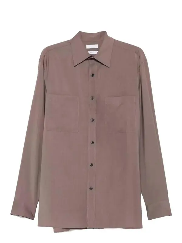 CELLAR DOOR Paul Patch-pocket Shirt - Brown