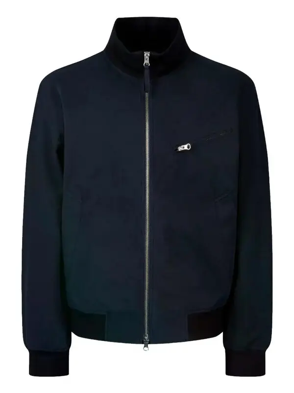 STUDIO TOMBOY Zip-up Bomber Jacket - Blue