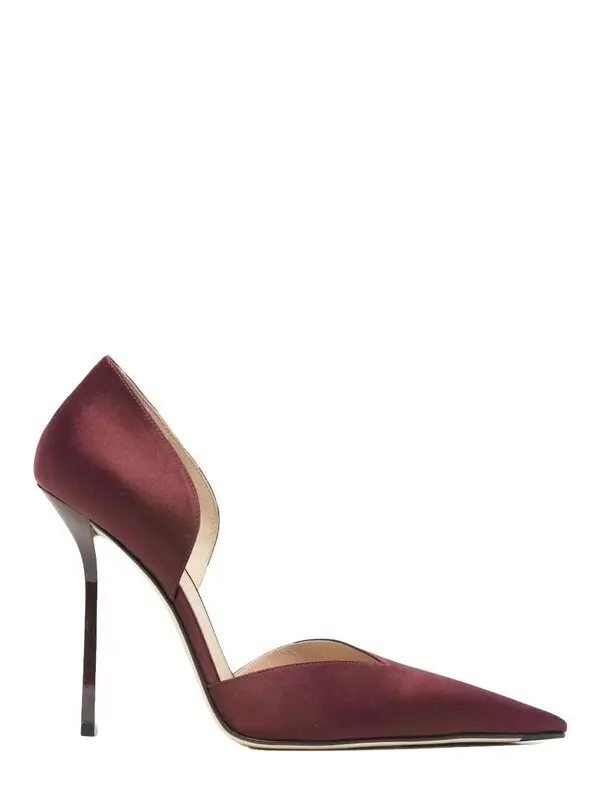 Victoria Beckham D'orsay Satin Stiletto Pumps - Red
