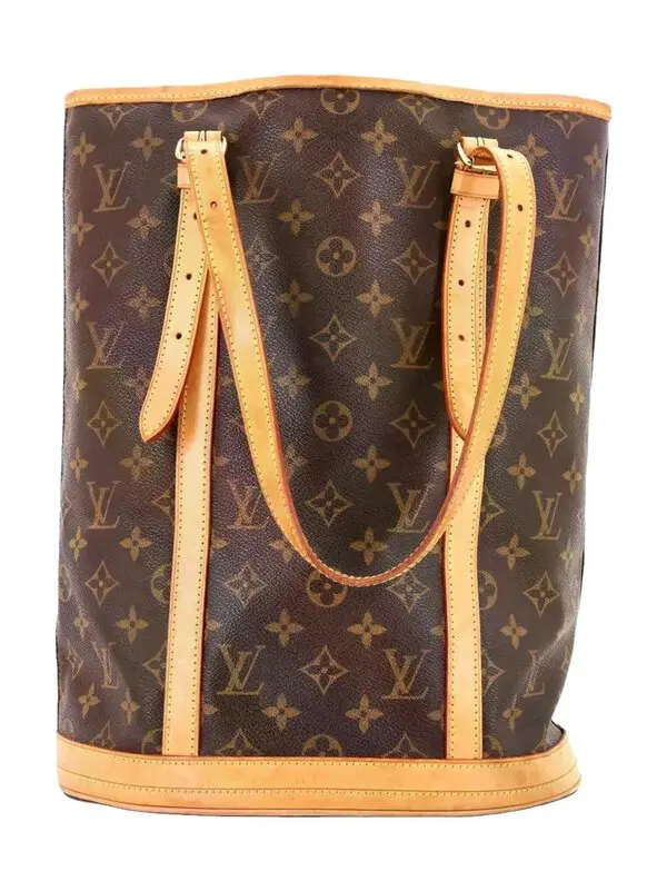 LOUIS VUITTON Monogram Canvas Gm Bucket Bag - Brown