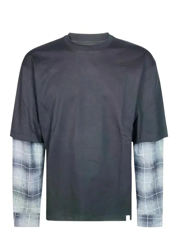 WOC Nazare' Layered-sleeve T-shirt - Black