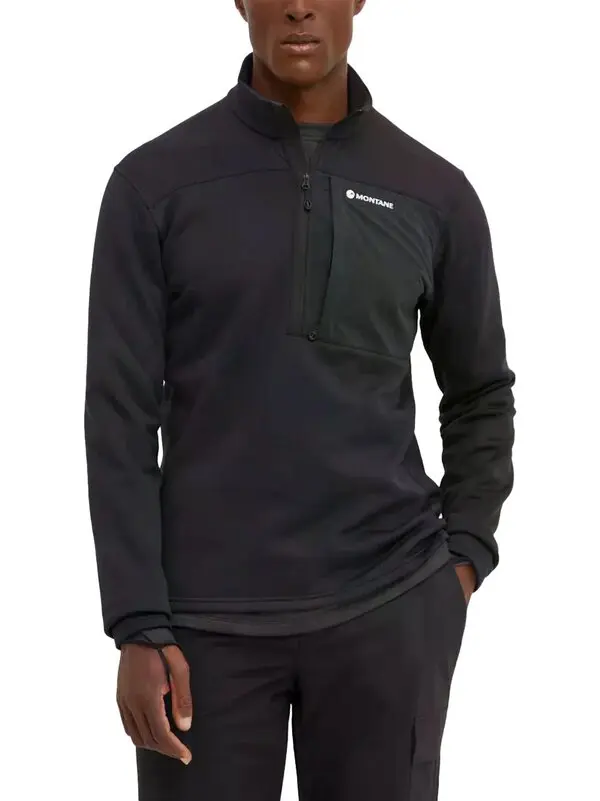 MONTANE Fury Xt Logo-print Half-zip Sweatshirt - Black