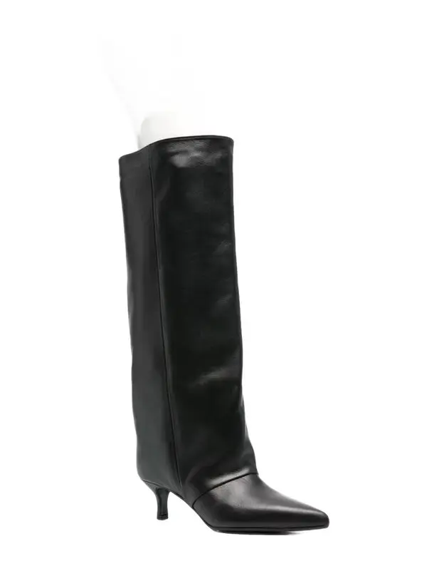 GISEL B Matilda Nappa Leather Boots - Black