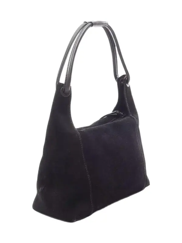 Gucci Suede Shoulder Bag - Black