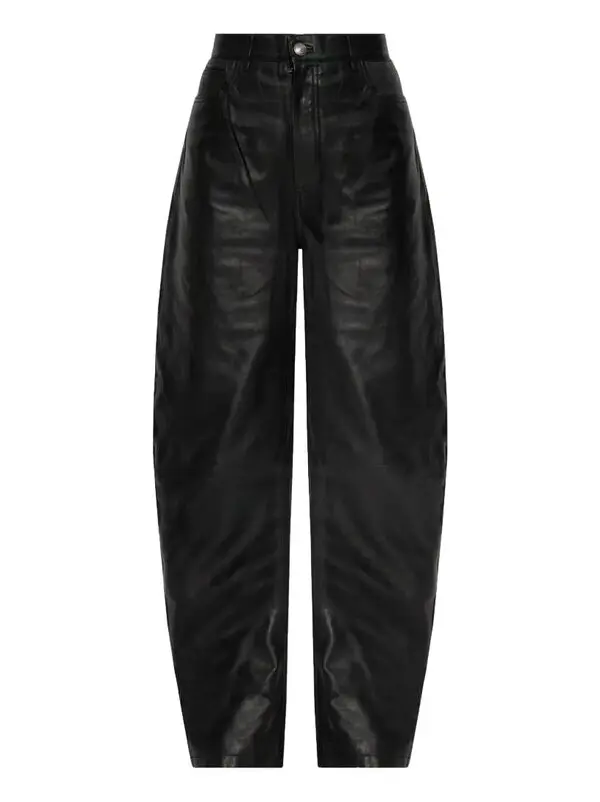 ROTATE BY BIRGER CHRISTENSEN Leather Cargo Pants - Black