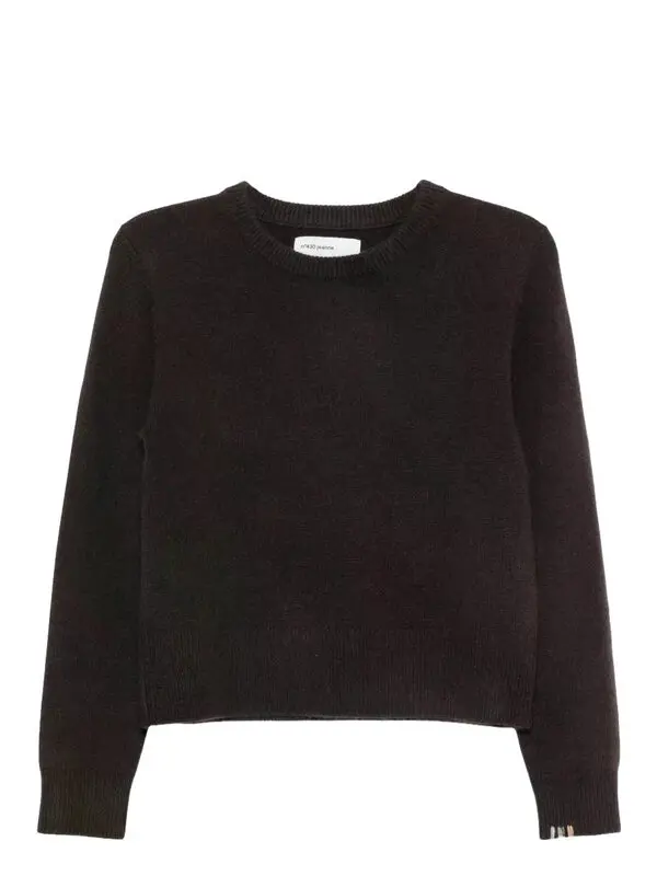 Extreme Cashmere Ribbed-trim Cashmere Sweater - Brown