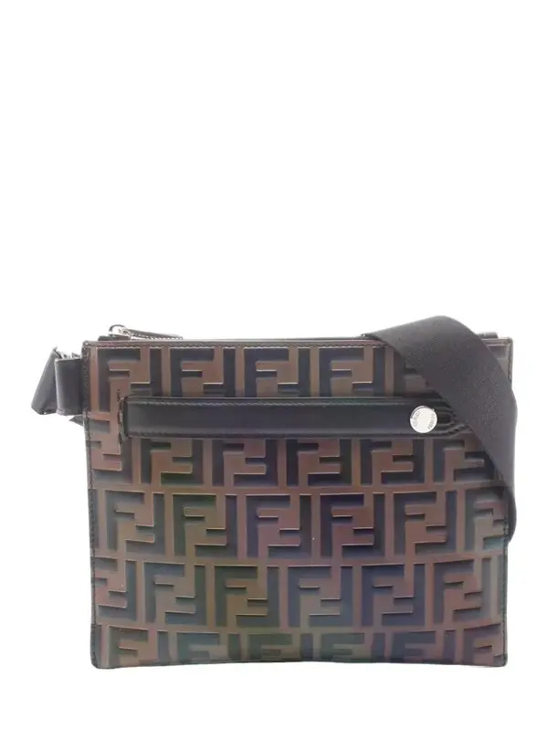 Fendi Zucca Pattern Shoulder Bag - Brown