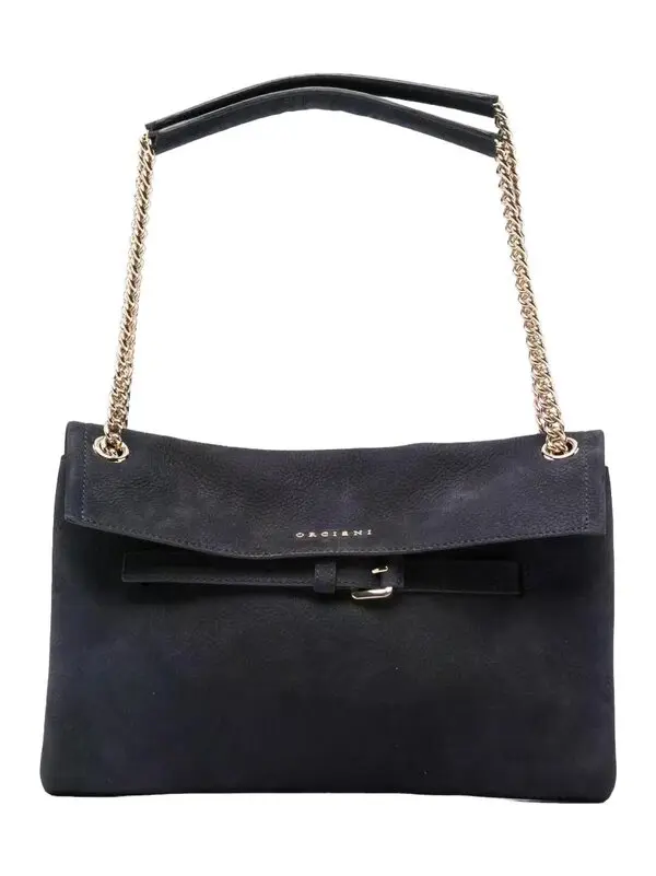 Orciani Buckle-detail Chain-strap Shoulder Bag - Blue